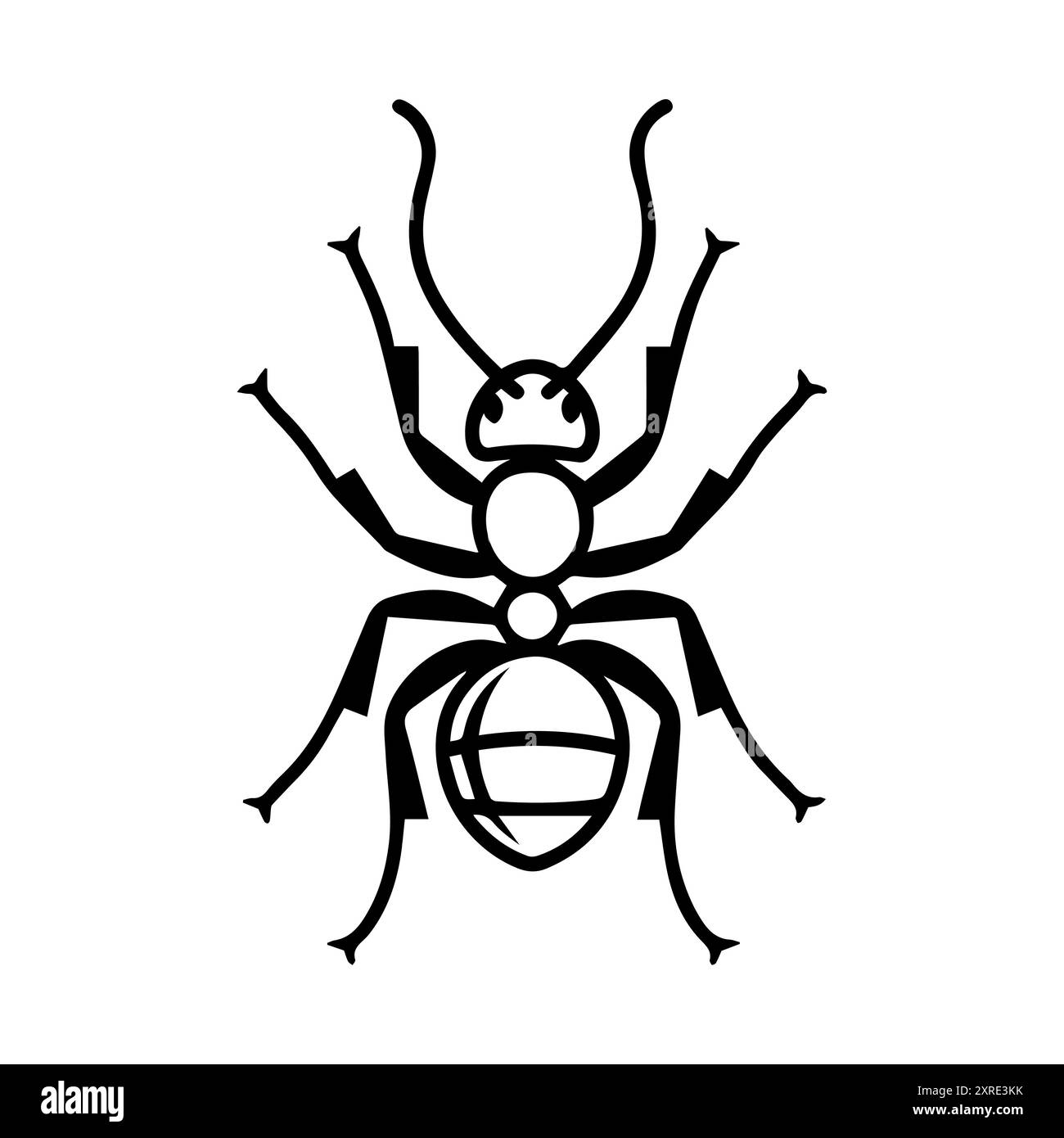 ant icon or modern line symbol. Vector line art and icon design with ...