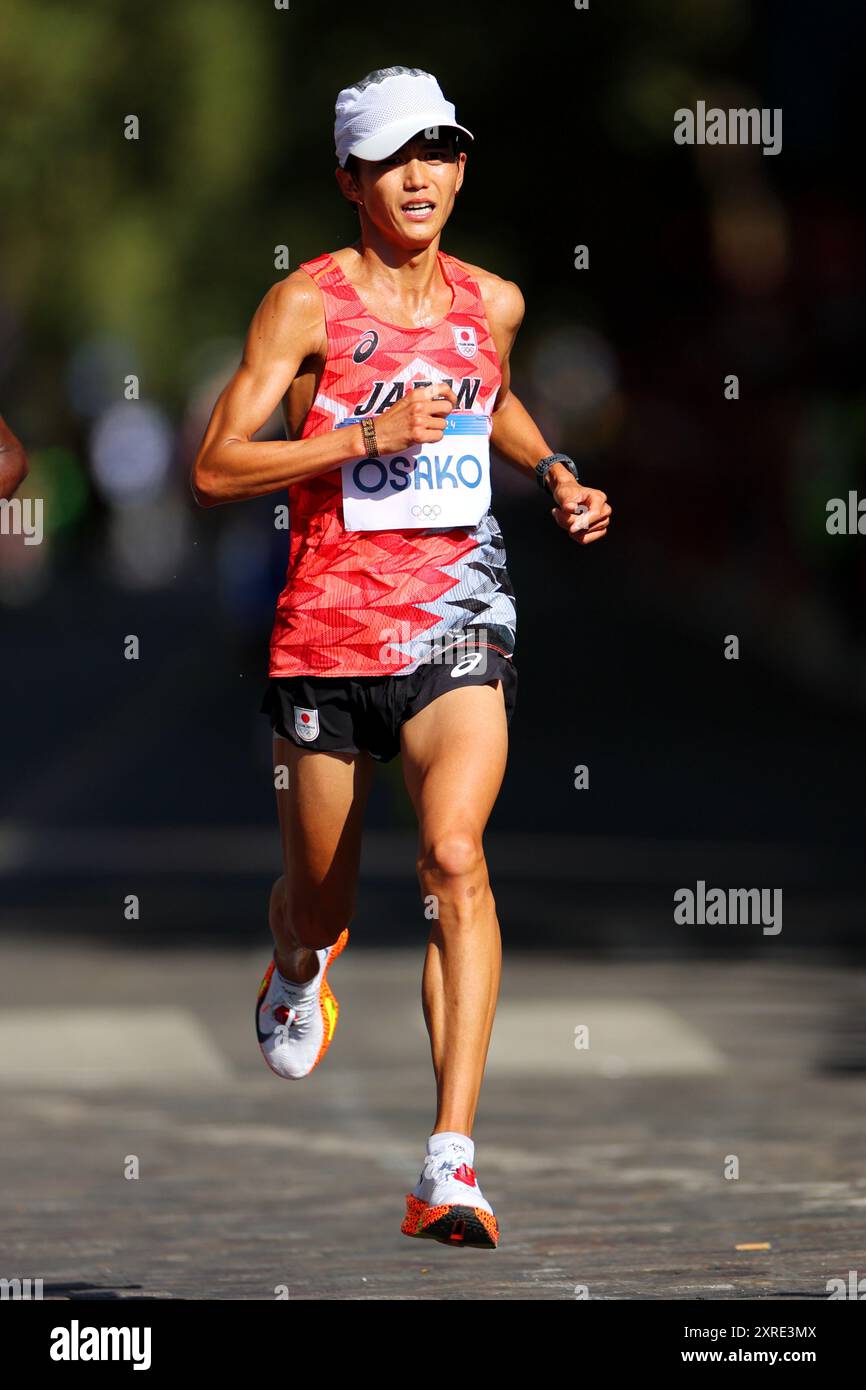 Paris, France. 10th Aug, 2024. Suguru Osako (JPN) Marathon : Men's ...