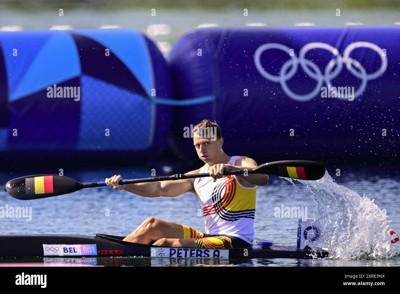 Paris, France. 10th Aug, 2024. Belgian kayaker Artuur Peters pictured ...
