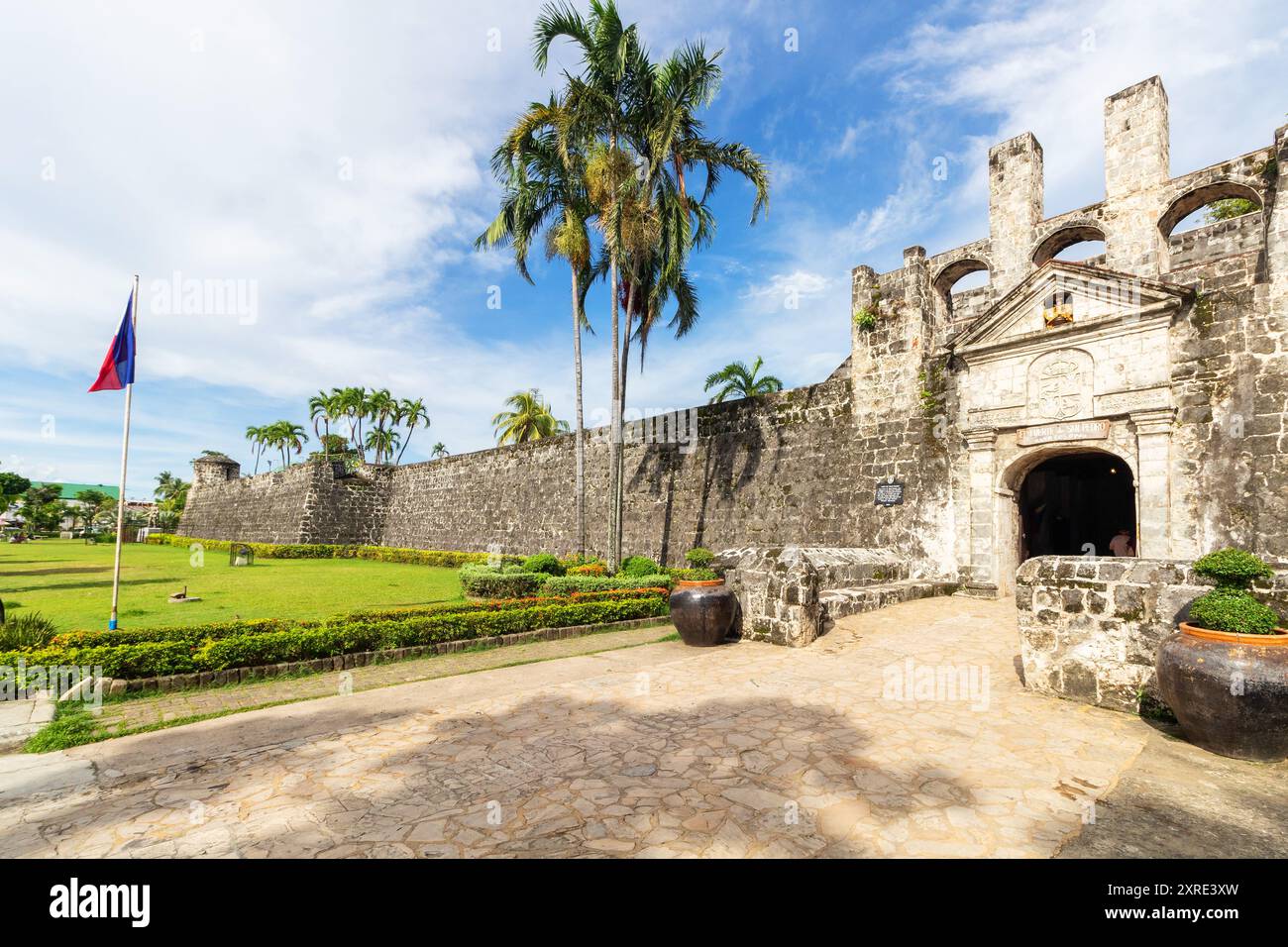 Facade of Fort San Pedro, a Spanish colonial era fortification in Cebu ...