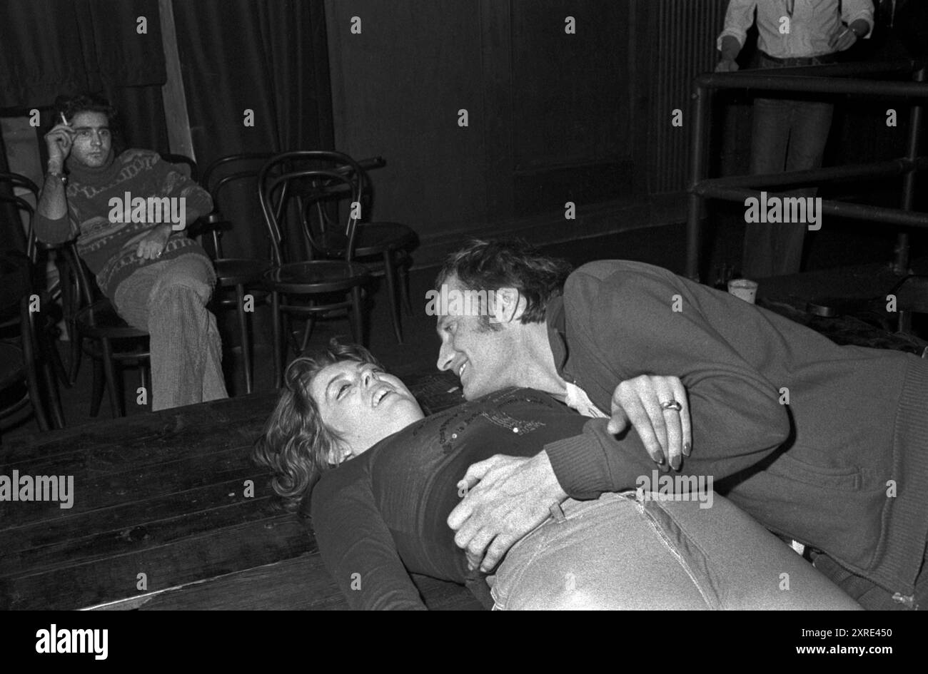 1970s Music industry party The Venue nightclub owned by Virgin Records ...