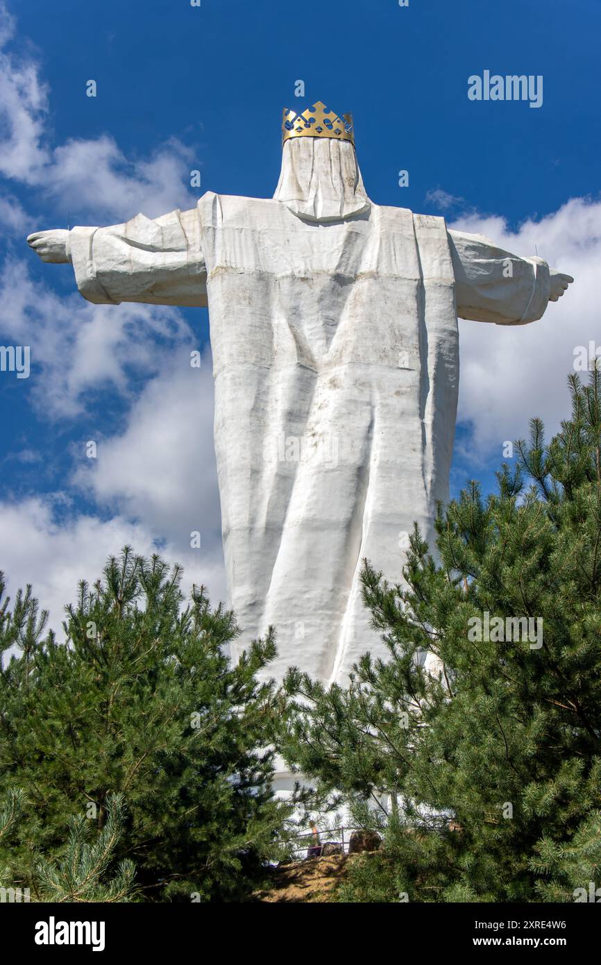 SWIEBODZIN, POLAND, JULY 19 2024, Monument of Christ the King, a statue ...