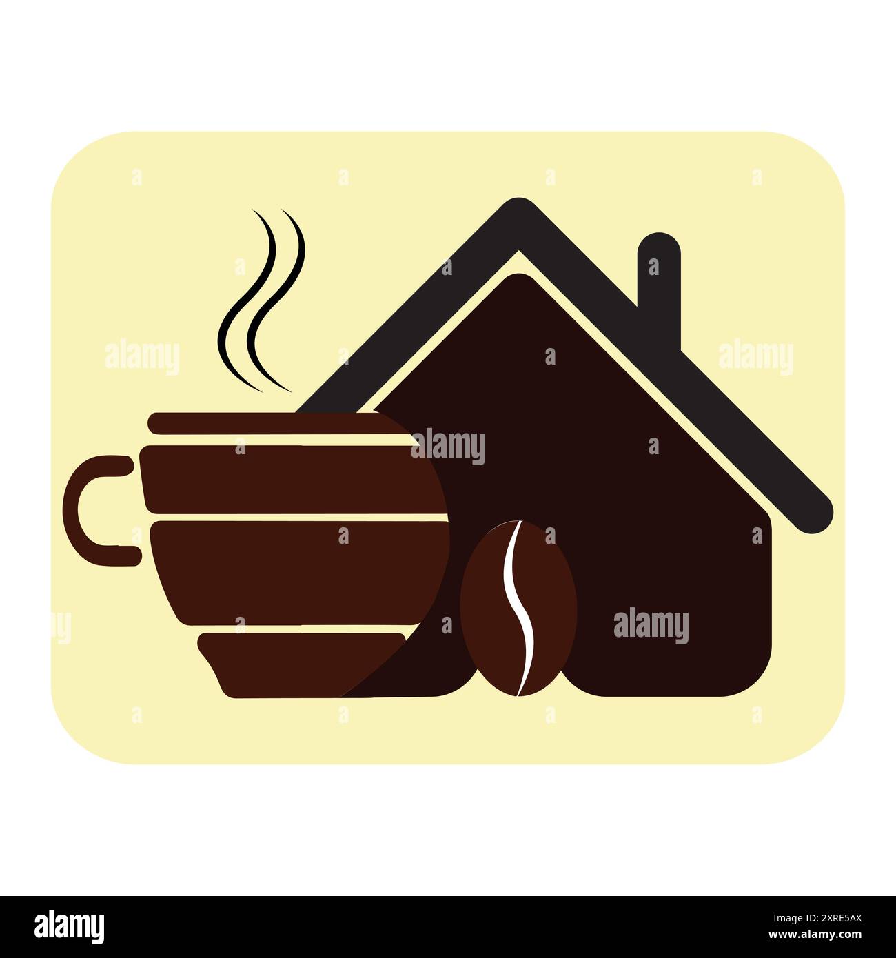 Minimalist Coffee House Logo, logo featuring a coffee cup integrated ...