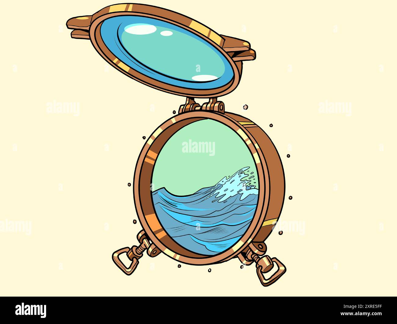 Open hatch overlooking the ocean. An incredibly profitable trip to the ...