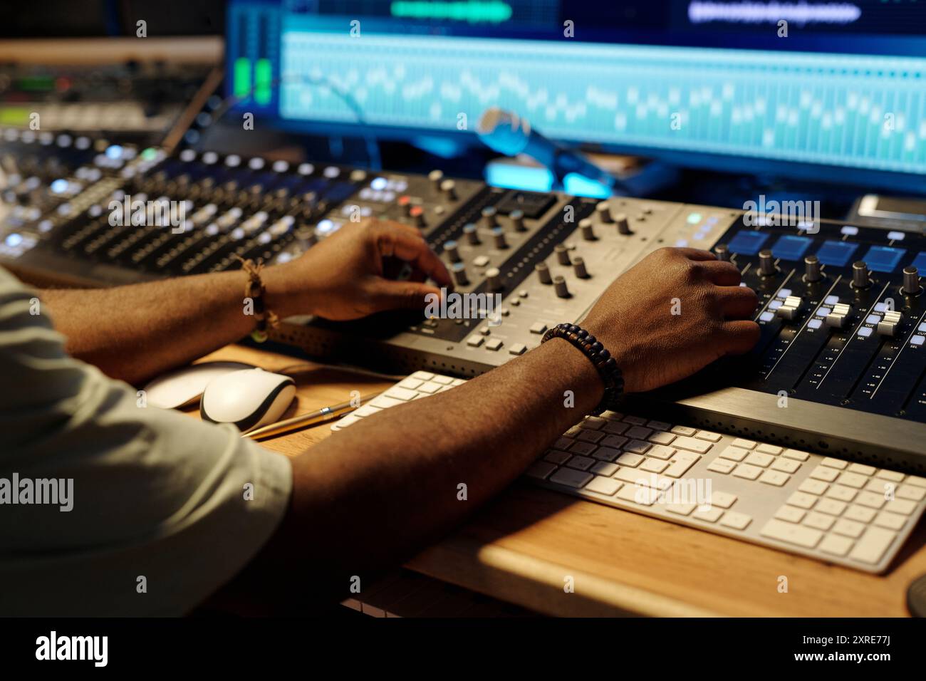Control panel on mixing boards hi-res stock photography and images - Alamy