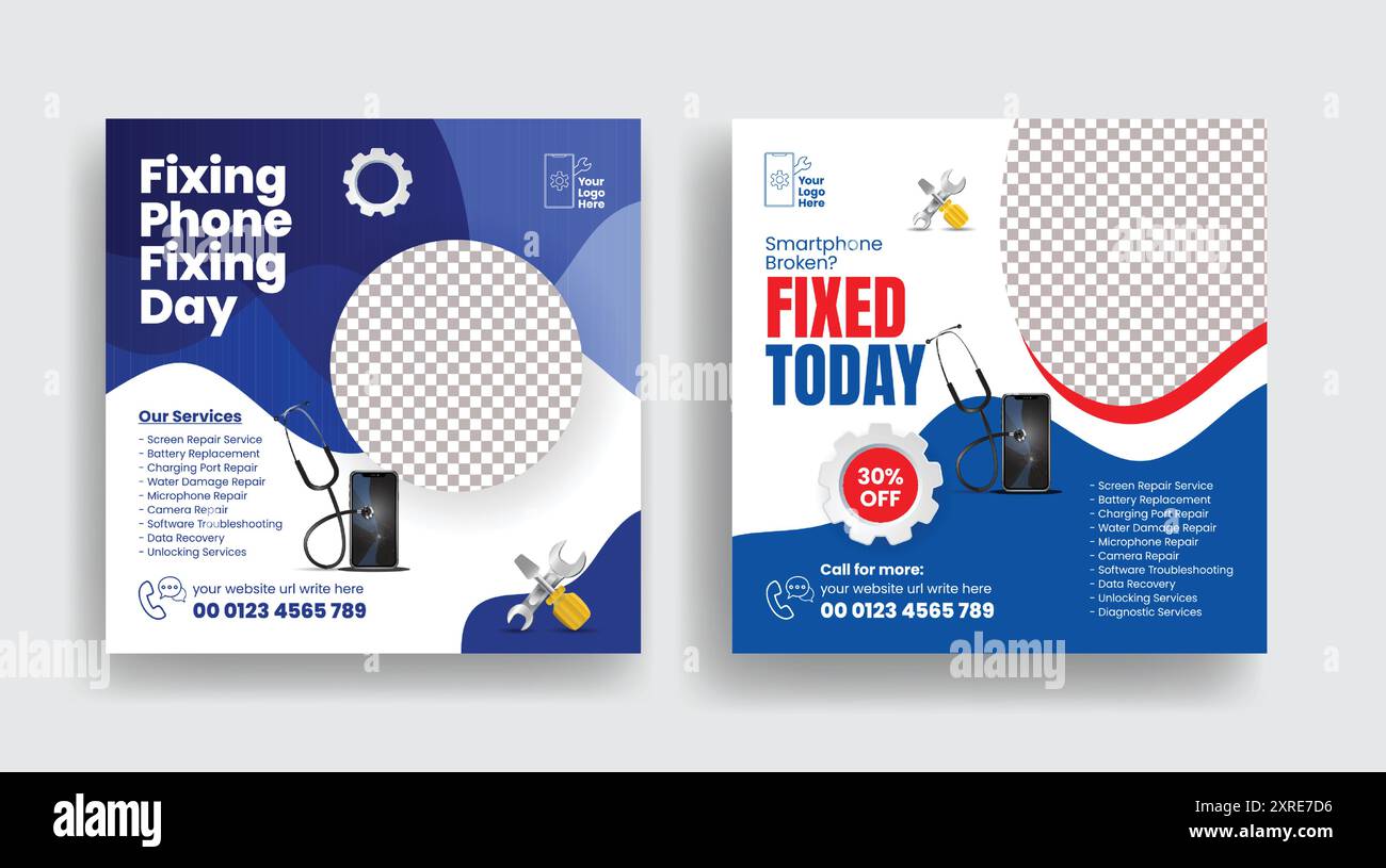 Cell phone ads cell Stock Vector Images - Alamy