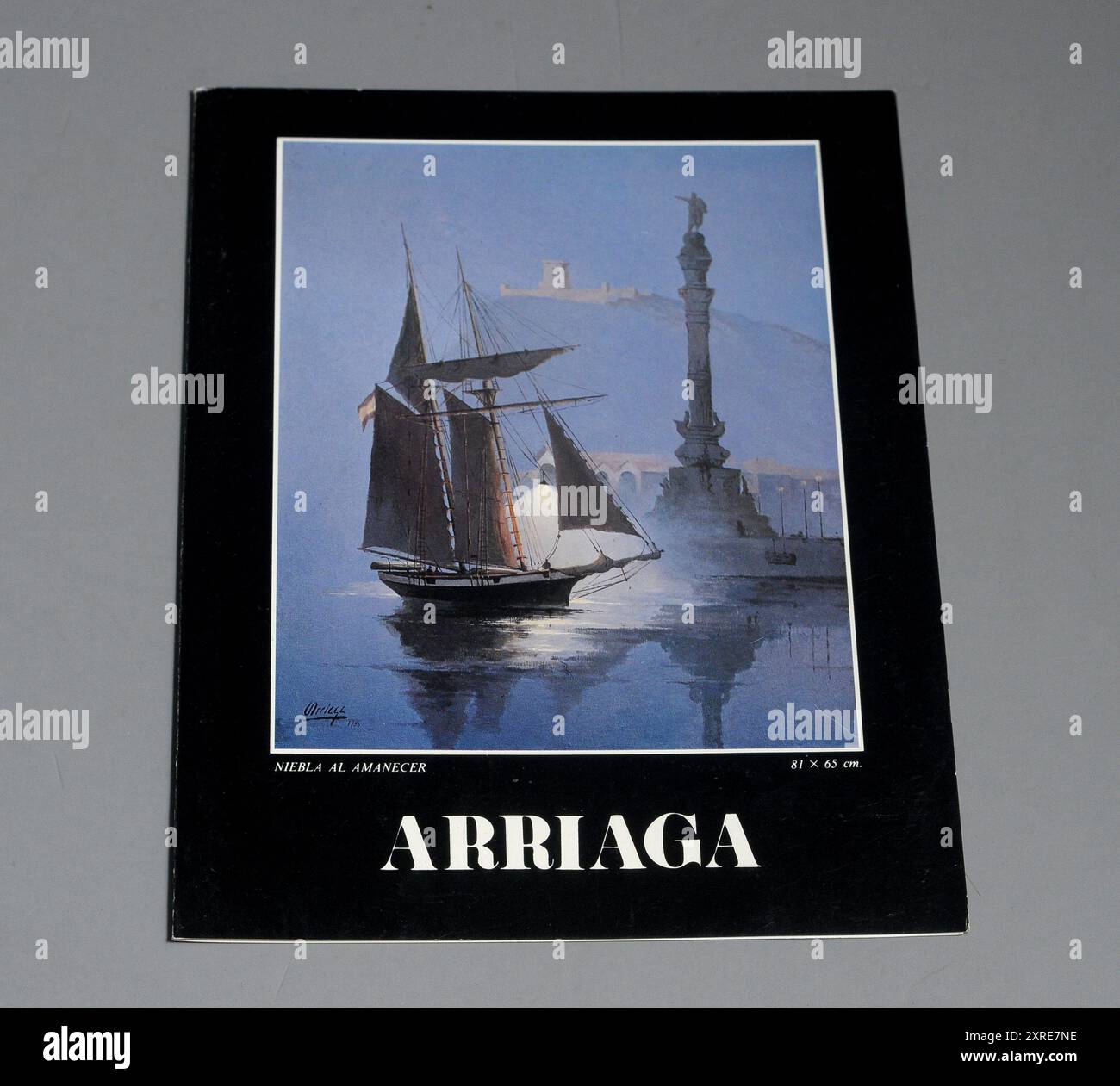diptych, catalogue, painter, Arriaga, sailing ship, oil painting ...