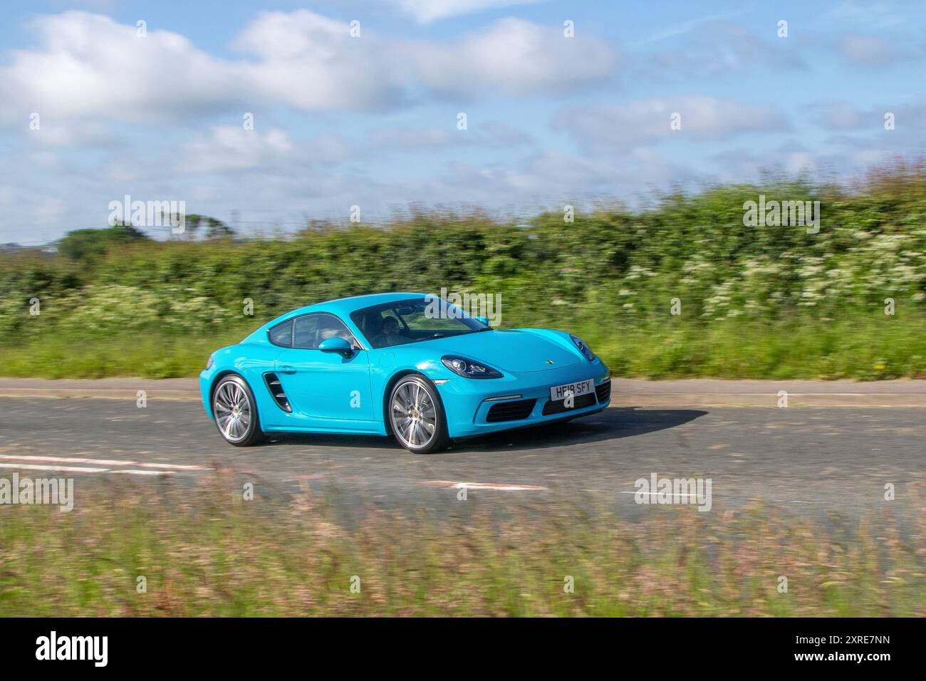 2018 Blue Porsche 718 Cayman S-A, T 300 PDK Auto Start/Stop Car Coupe ...
