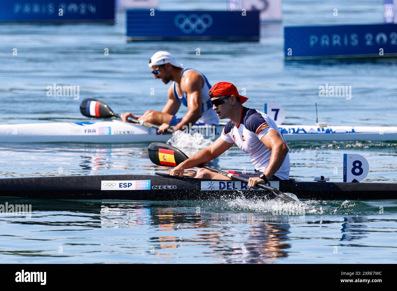 Adrian del Rio of Spain competes in Men's Kayak single 1000m Semifinal ...