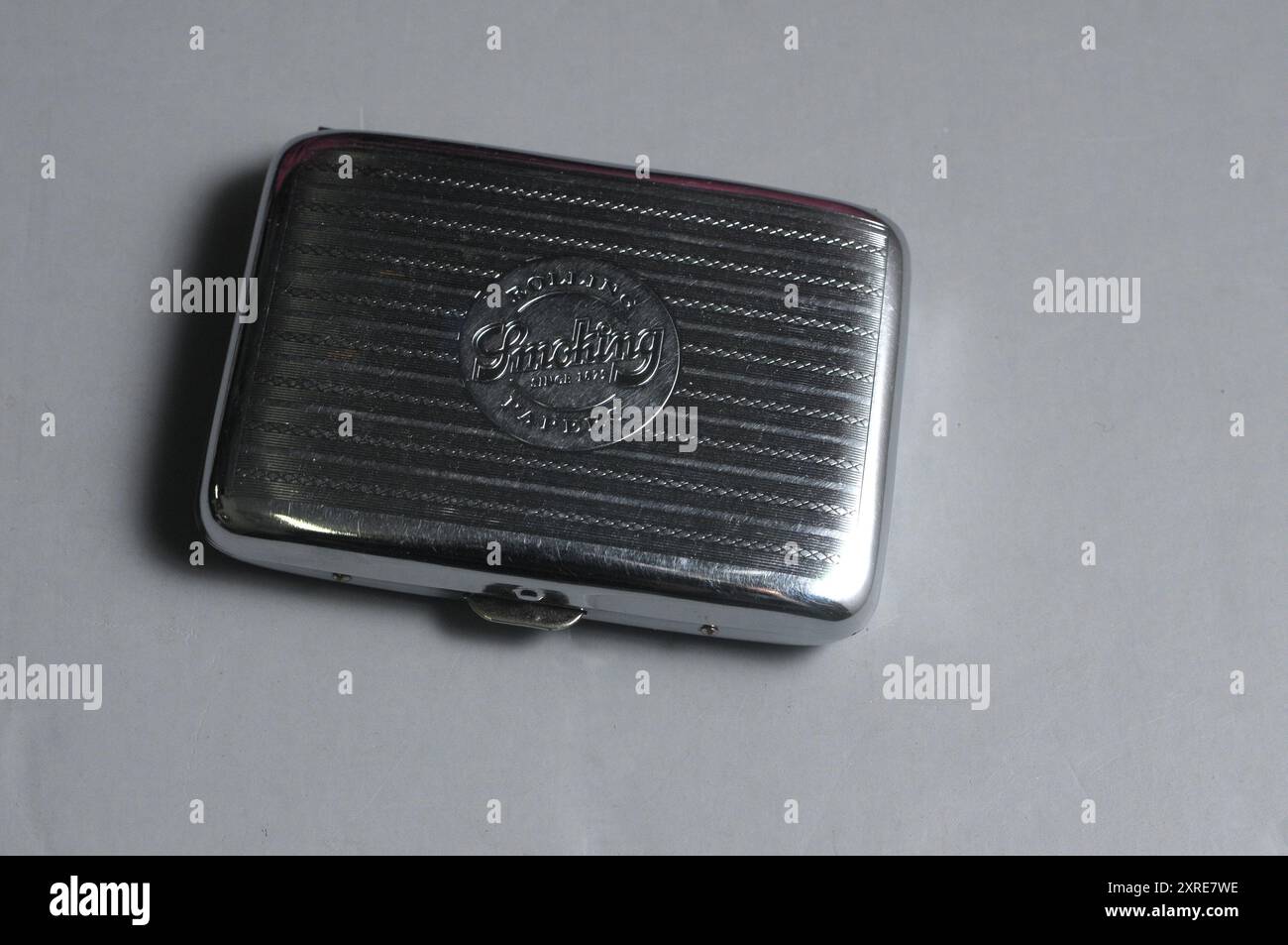 Metal box with smoking rolling stamp hi-res stock photography and ...