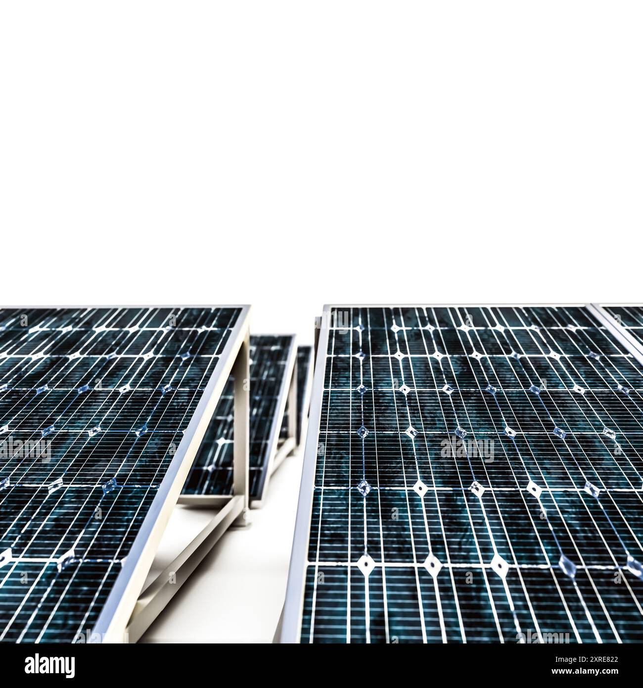 solar panels isolated on white background 3d illustration Stock Photo ...