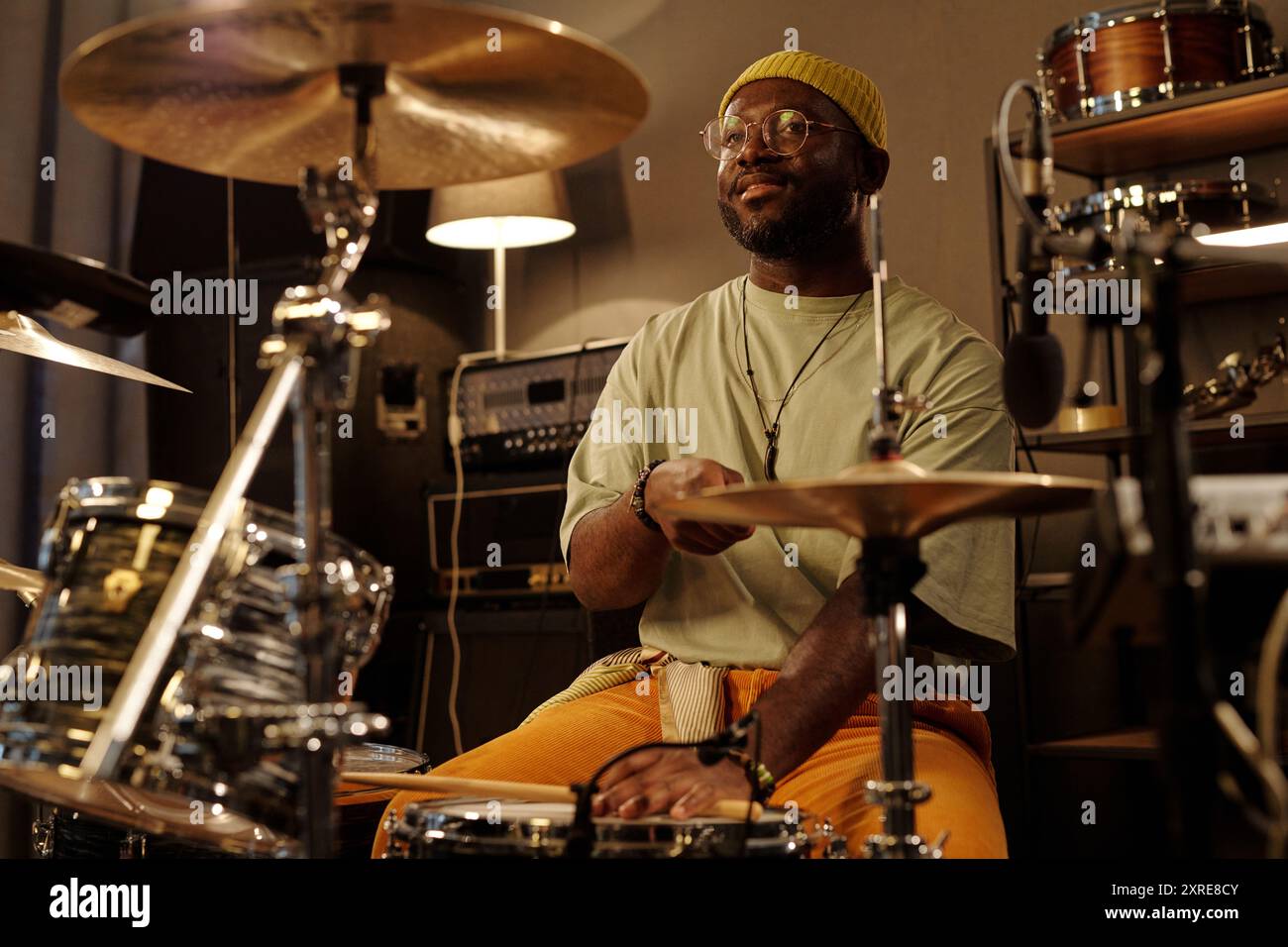 Musician man in glasses hi-res stock photography and images - Alamy