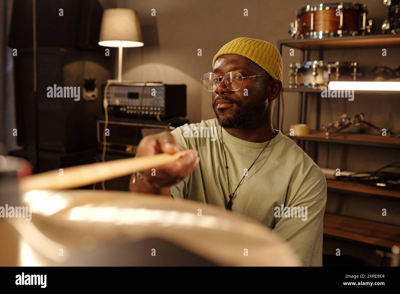 Musician man in glasses hi-res stock photography and images - Alamy