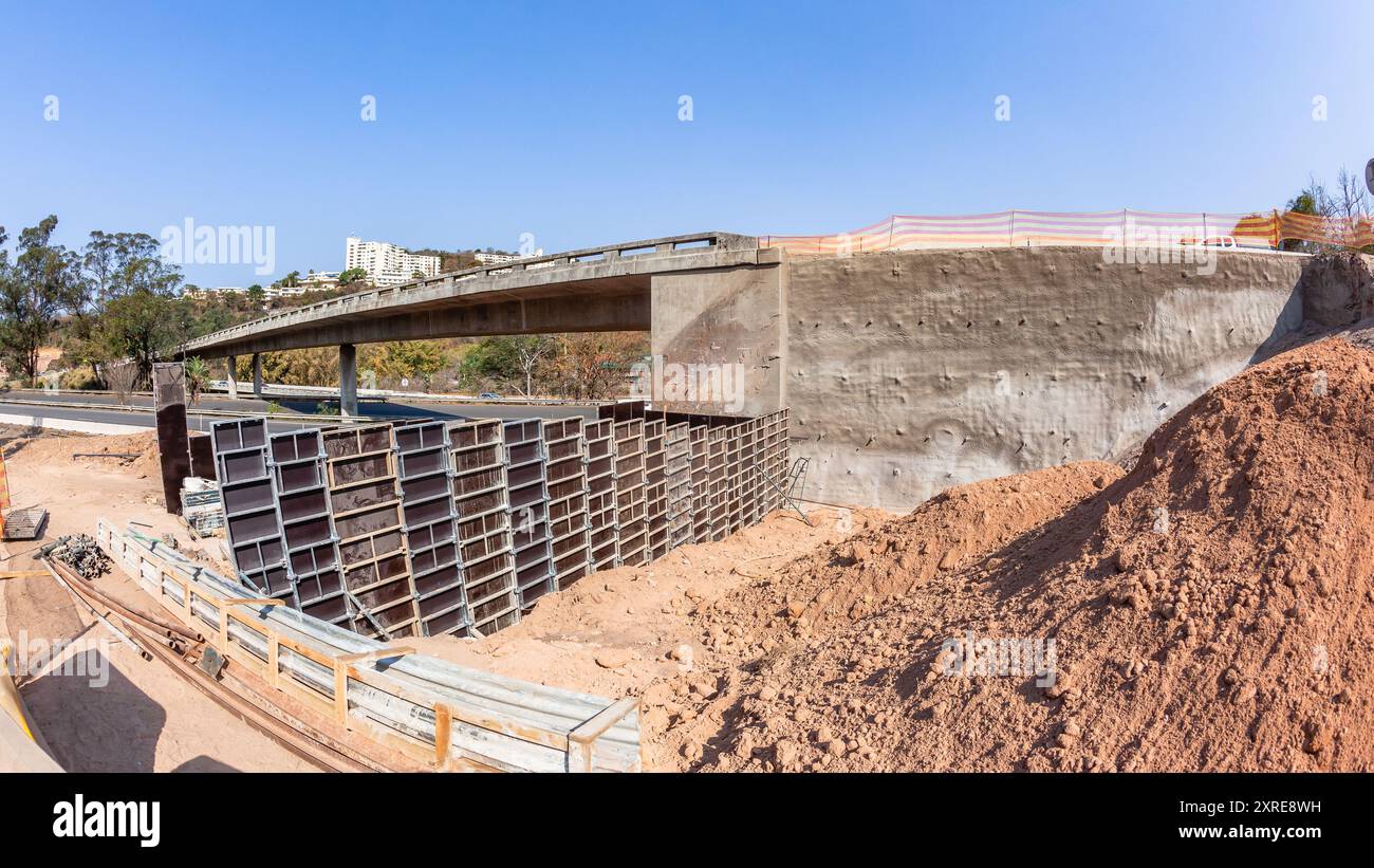 Industrial Road Highway Expansion of Ramp Flyover foundations panels ...