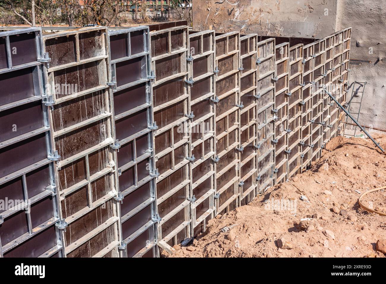 Industrial Road Highway Expansion of Ramp Flyover foundations panels ...
