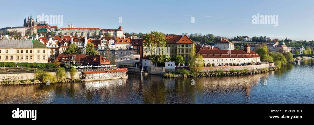 Panorama of historic center of Prague: Gradchany Prague Castle Stock ...