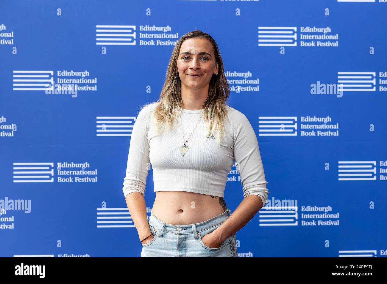 Edinburgh, United Kingdom. 10 August, 2024 Pictured: Grace Blakeley, journalist who has recently ...