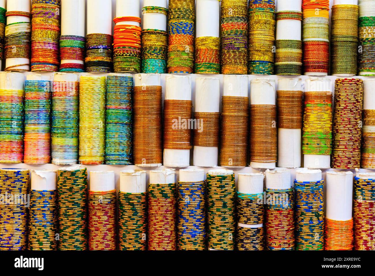 Indian Bangles in shop Stock Photo - Alamy