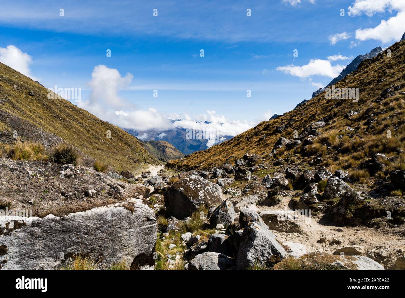 Peruvian Andes, a Majestic Mountain Valley Stock Photo - Alamy