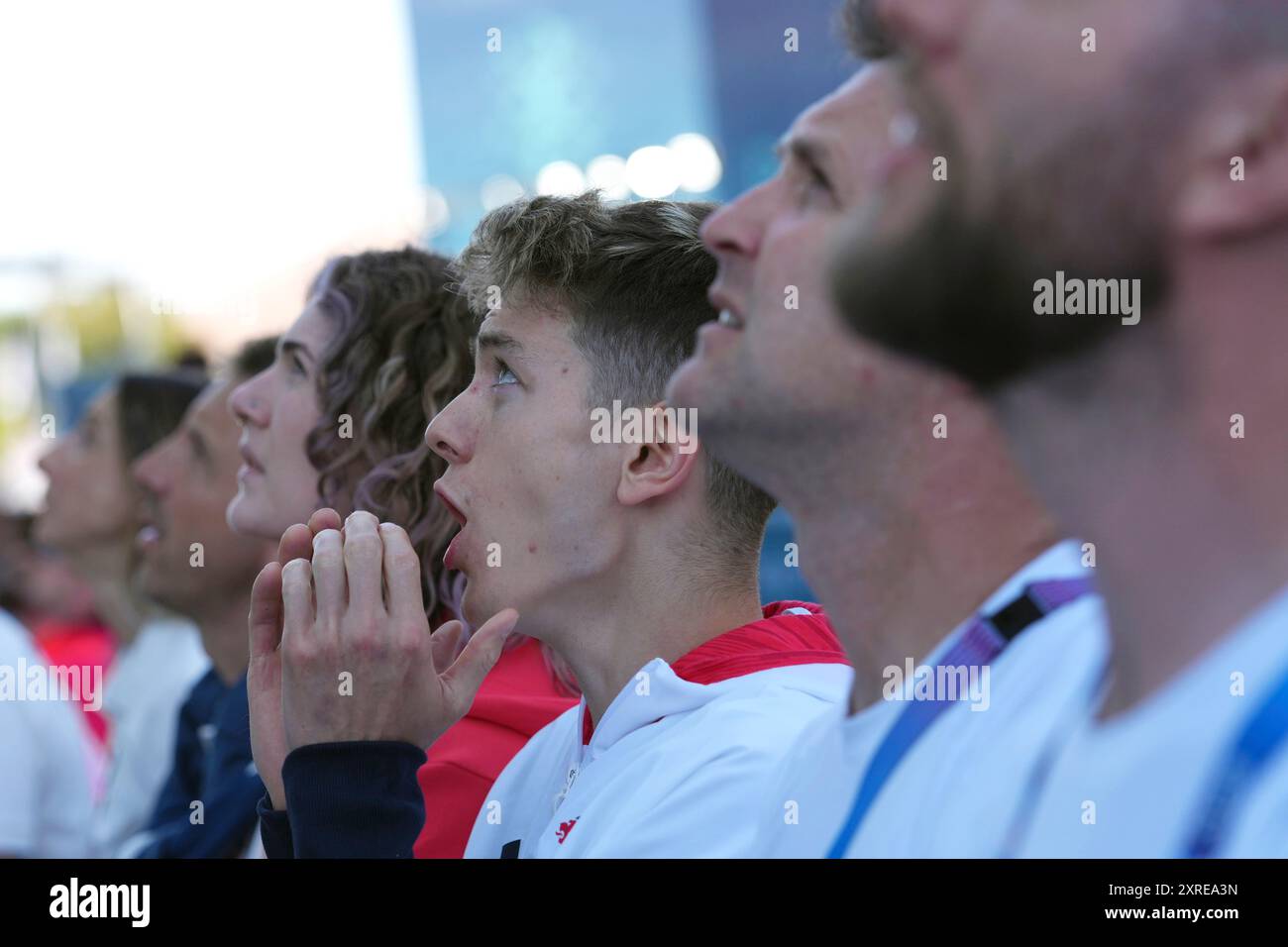 Spectators cheer on Erin McNeice of Great Britain as she competes in ...