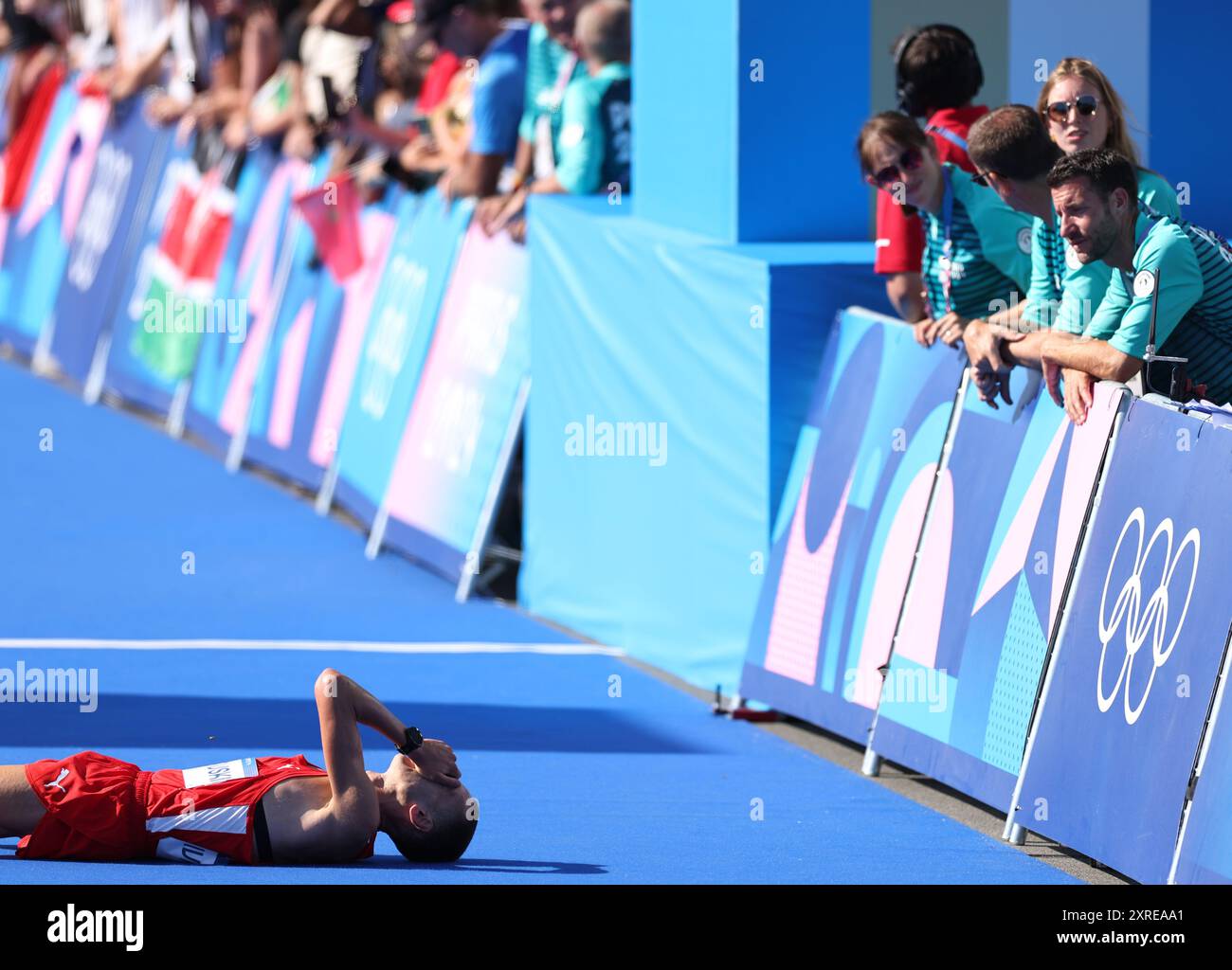 Paris, France. 10th Aug, 2024. Dario Ivanovski of North Macedonia ...