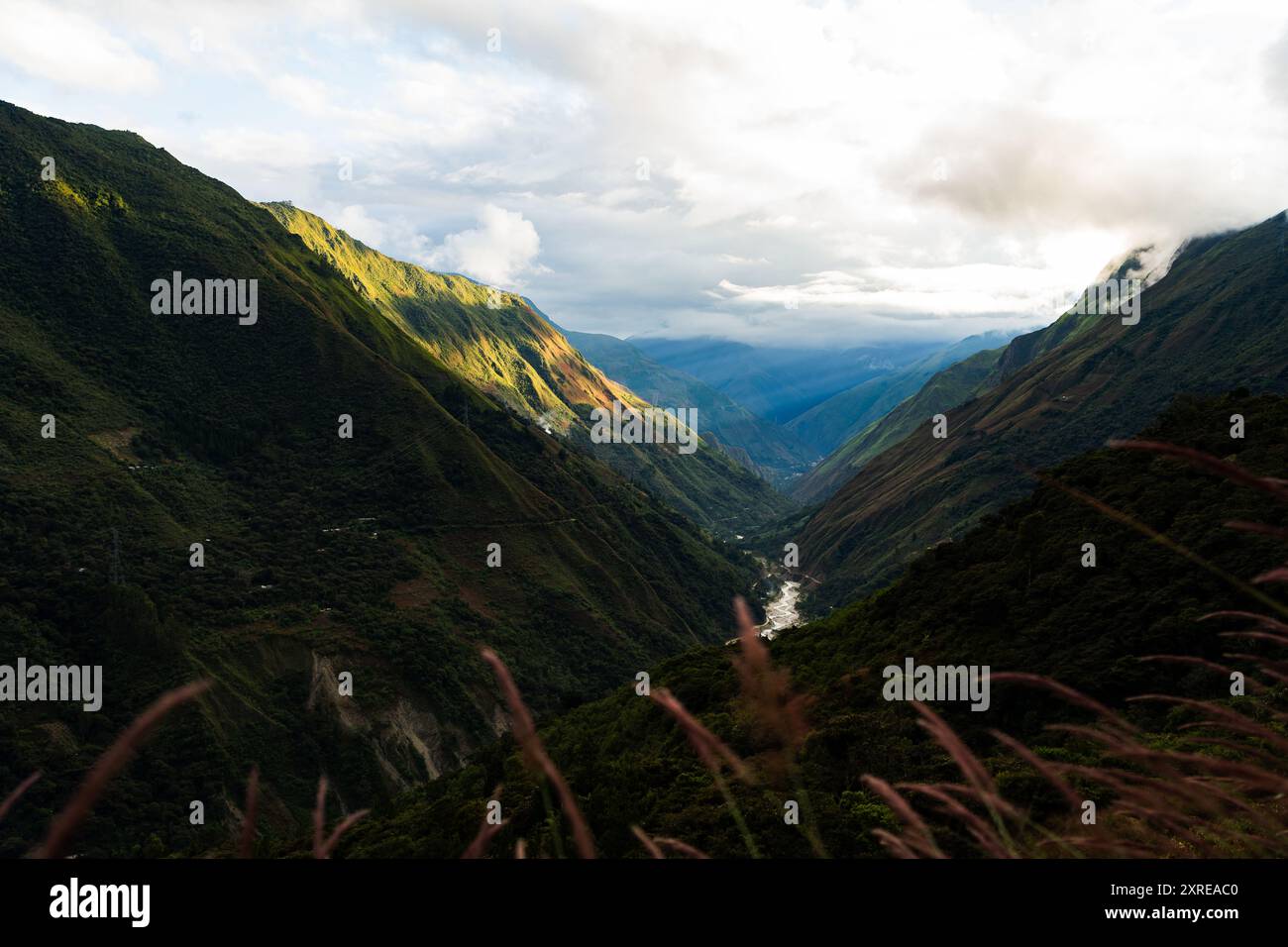 Peruvian Andes, a Majestic Mountain Valley Stock Photo - Alamy