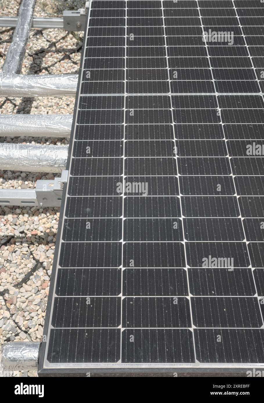 PVT panel, it consists of solar cells (PV) that convert sunlight into ...