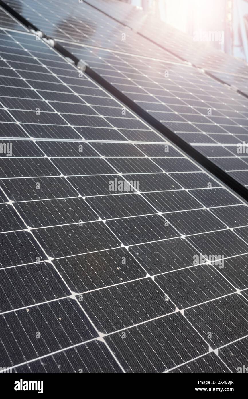 PVT panel, it consists of solar cells (PV) that convert sunlight into ...