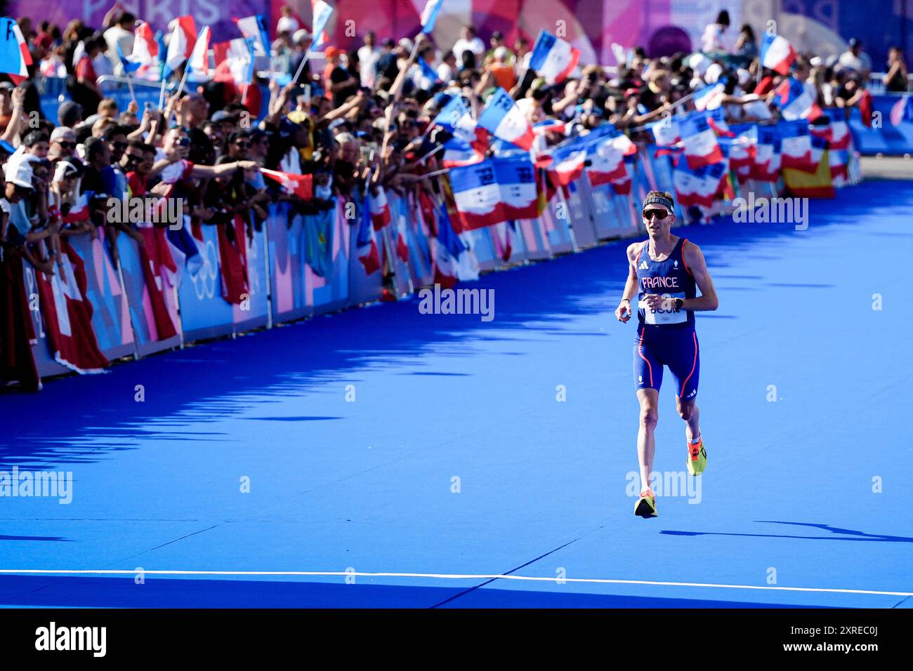 Paris, France. 10th Aug, 2024. Felix BOUR of France completes the Men's ...