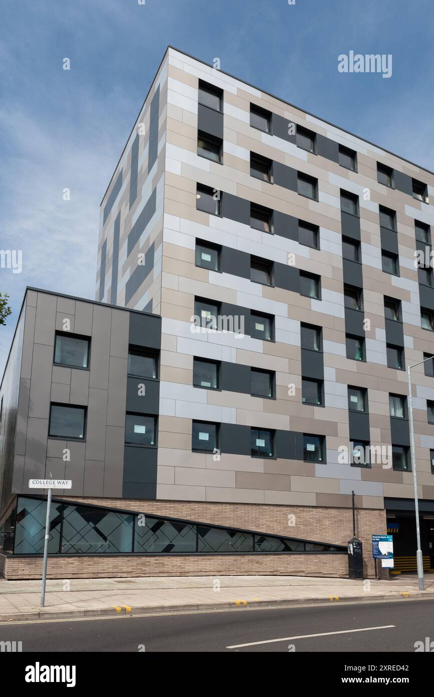 Unveiled new cladding which replaced the colourful HPL fire risk ...