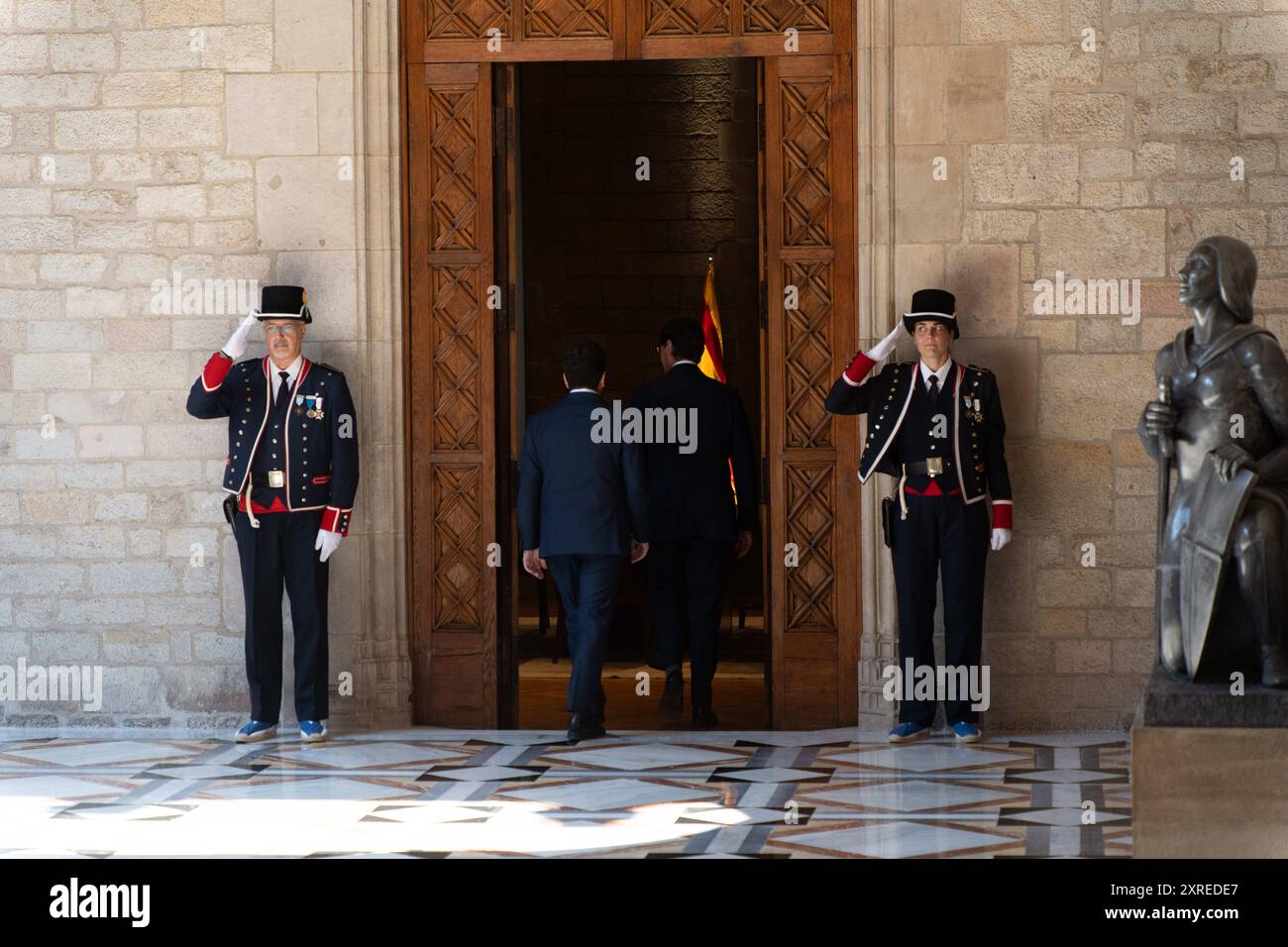 Barcelona, Spain. 10th Aug, 2024. Act of inauguration of Salvador Illa ...
