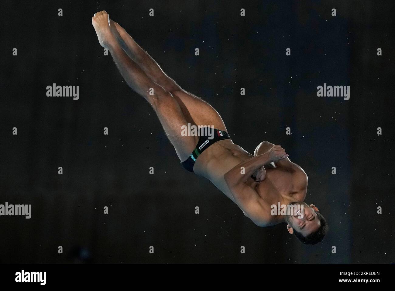 Mexico's Kevin Berlin Reyes competes in the men's 10m platform diving ...