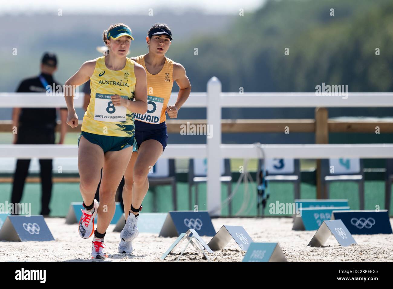 Marlena Jawaid of, Sweden. , . competes in women's modern pentathlon ...
