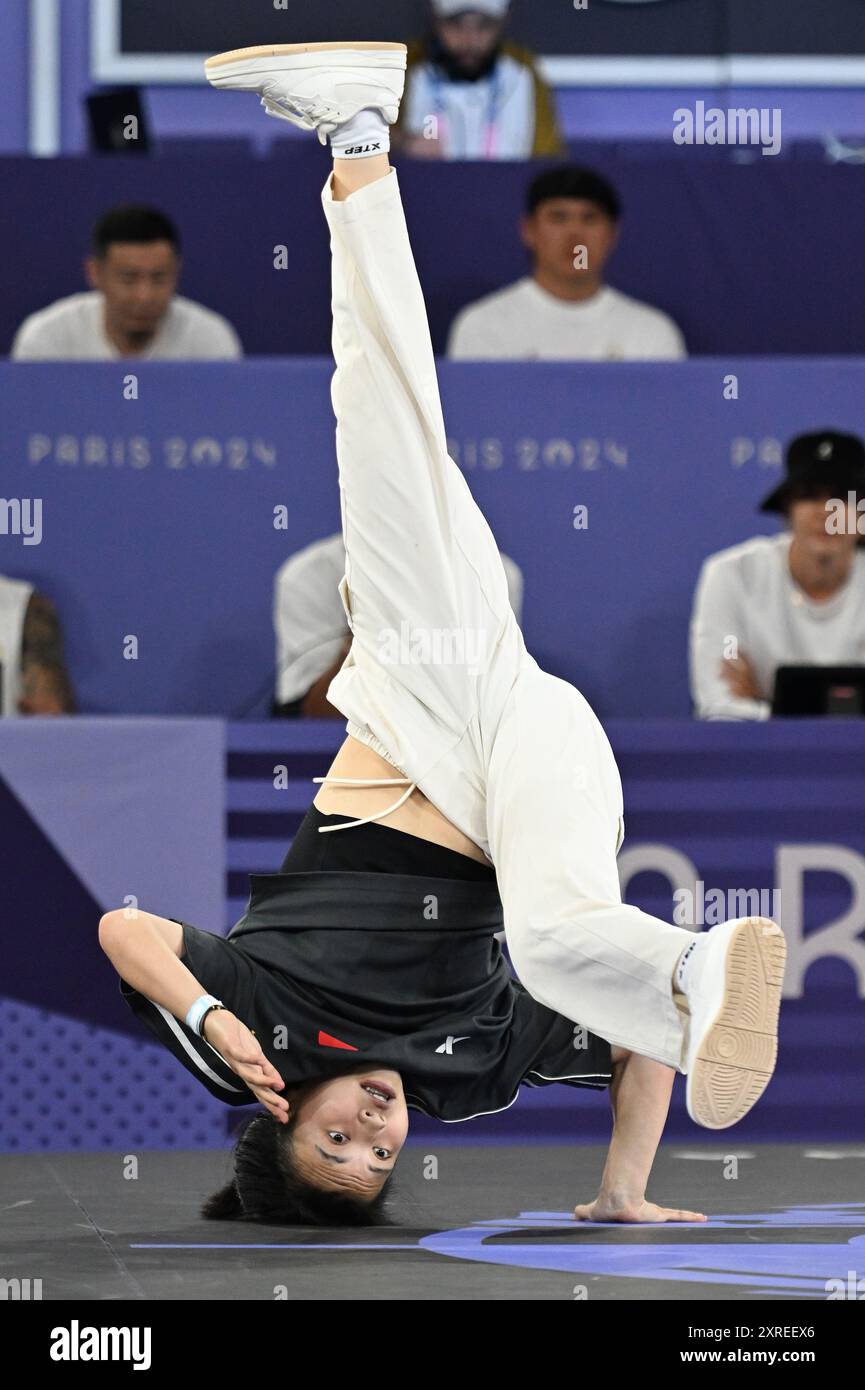 Paris, Fra. 09th Aug, 2024. B-Girl 671 of Team People's Republic of ...