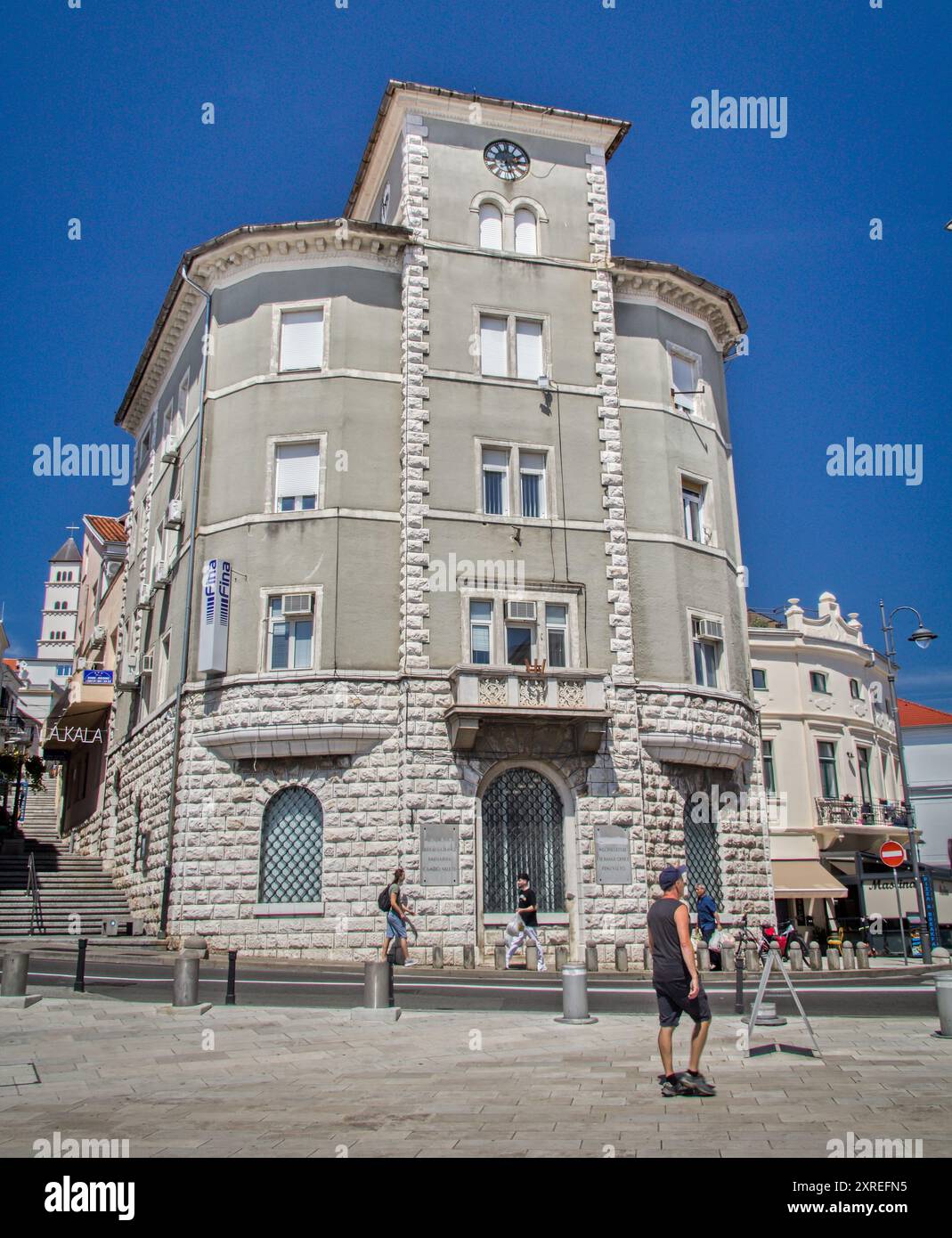 Historical buildings in Crikvenica, a popular holiday destination in ...