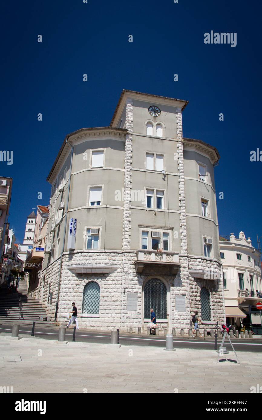 Historical buildings in Crikvenica, a popular holiday destination in ...