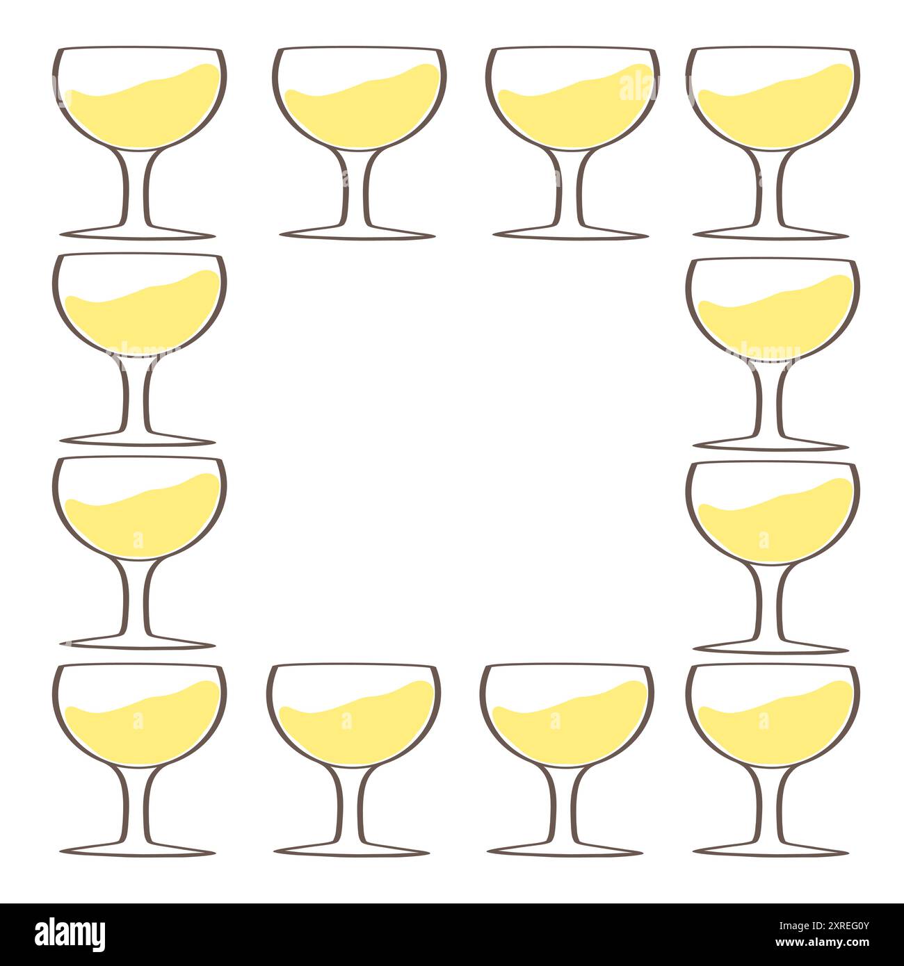 Drinking glasses on white Stock Vector Images - Alamy