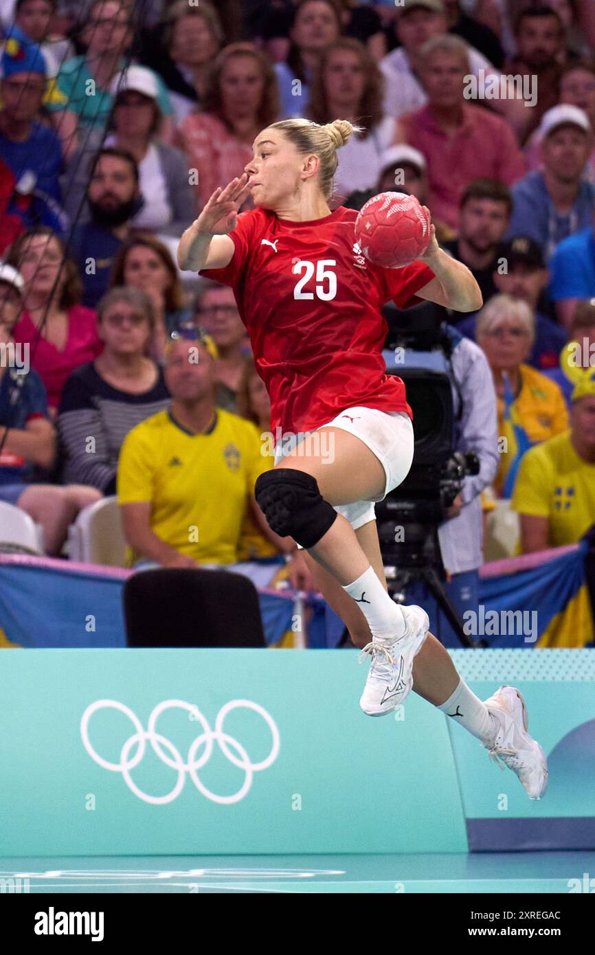 Lille, France. 10th Aug, 2024. Trine Oestergaard of Denmark competes ...