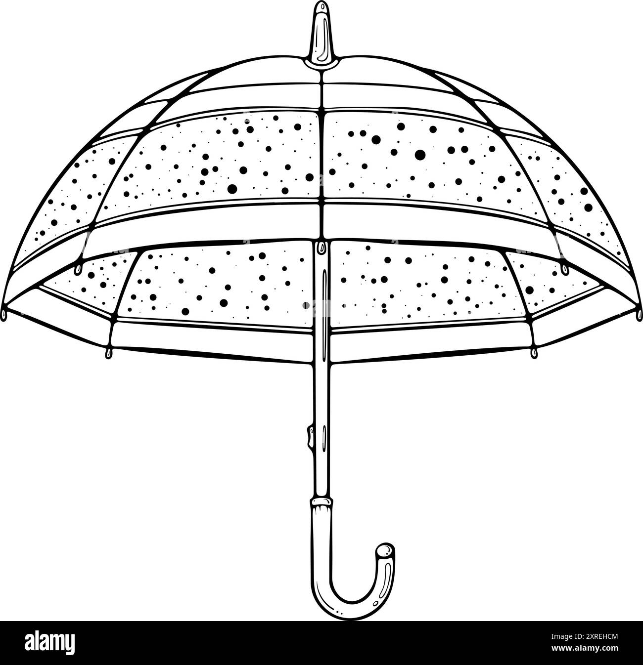 Open umbrella line art Stock Vector Image & Art - Alamy