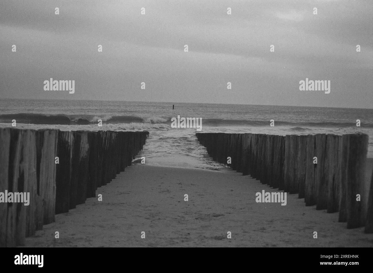 Zeeland port and beach with film photography Stock Photo - Alamy