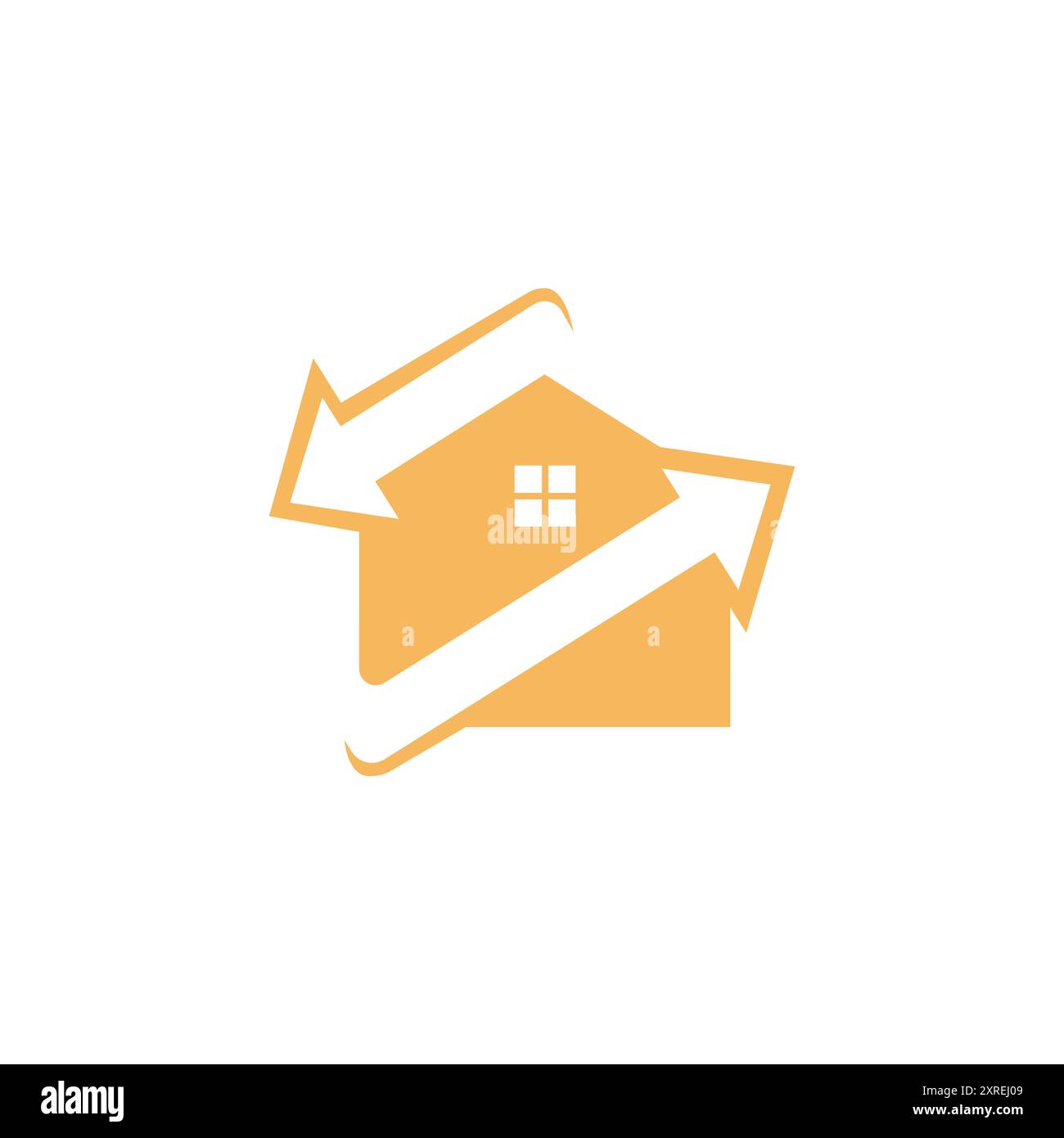 Home renovation and flip house logo design concept vector image. Flip ...