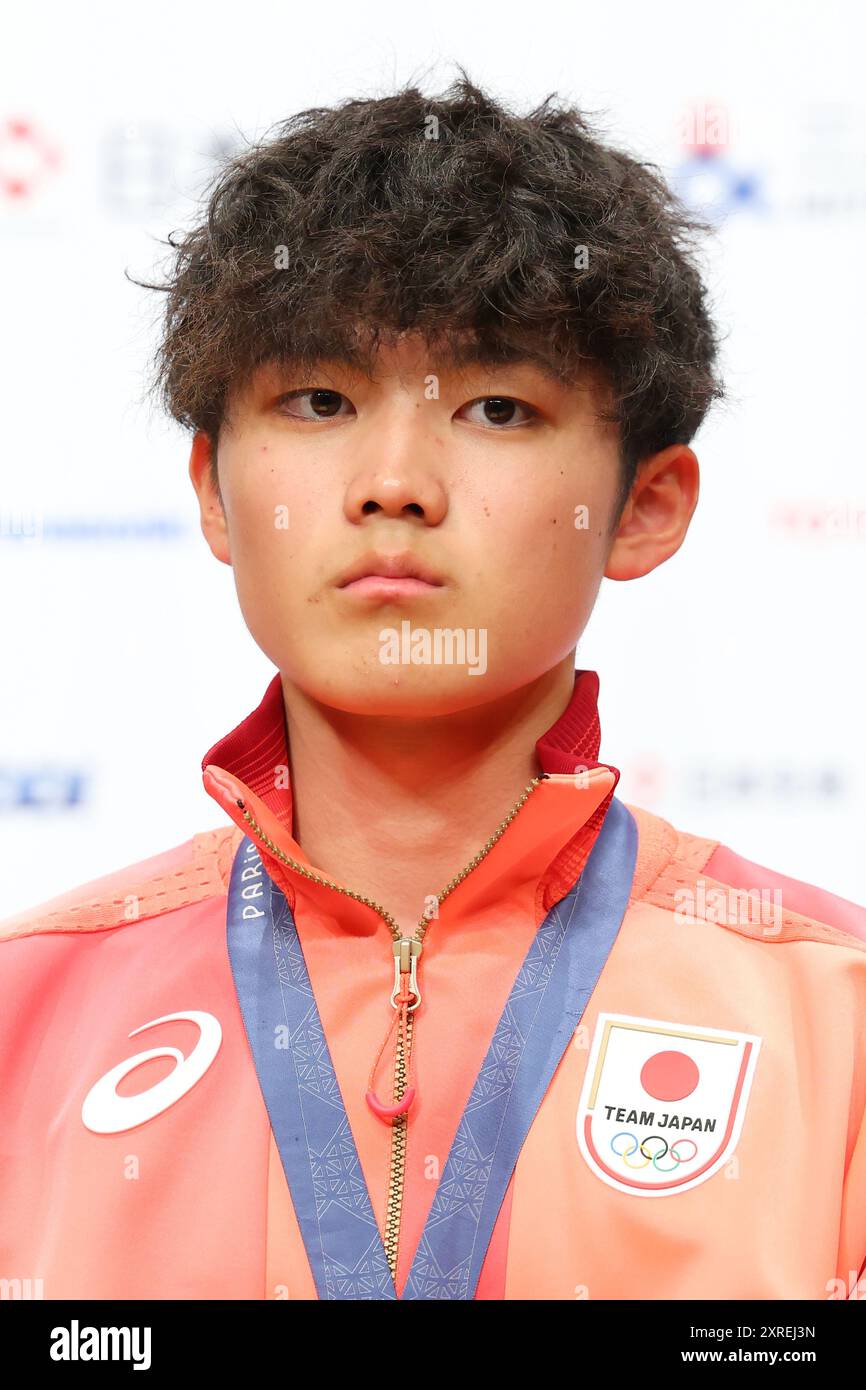 Sorato Anraku (JPN), AUGUST 10, 2024 - Sport Climbing : Silver medalist ...