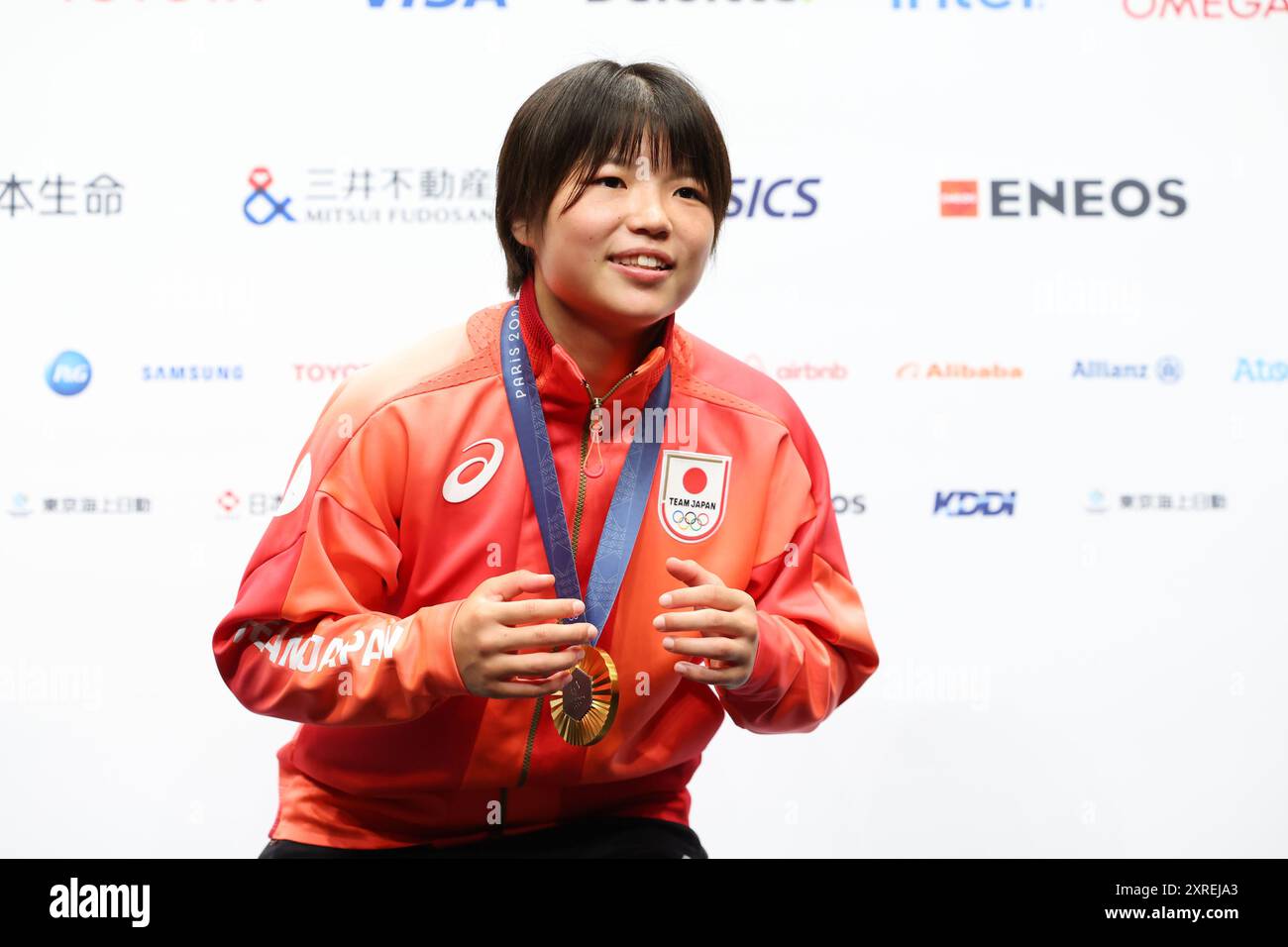 Paris, France. 10th Aug, 2024. Tsugumi Sakurai (JPN) Wrestling : Gold ...