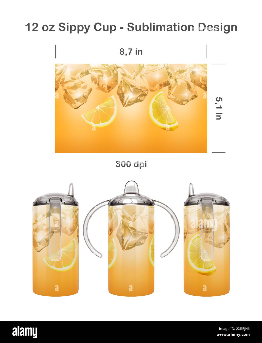 Realistic Tea drink pattern with ice cubes. Seamless sublimation ...