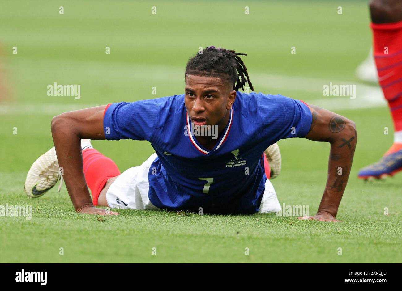 PARIS, FRANCE - AUGUST 09: Michael Olise of of Team France looks on ...