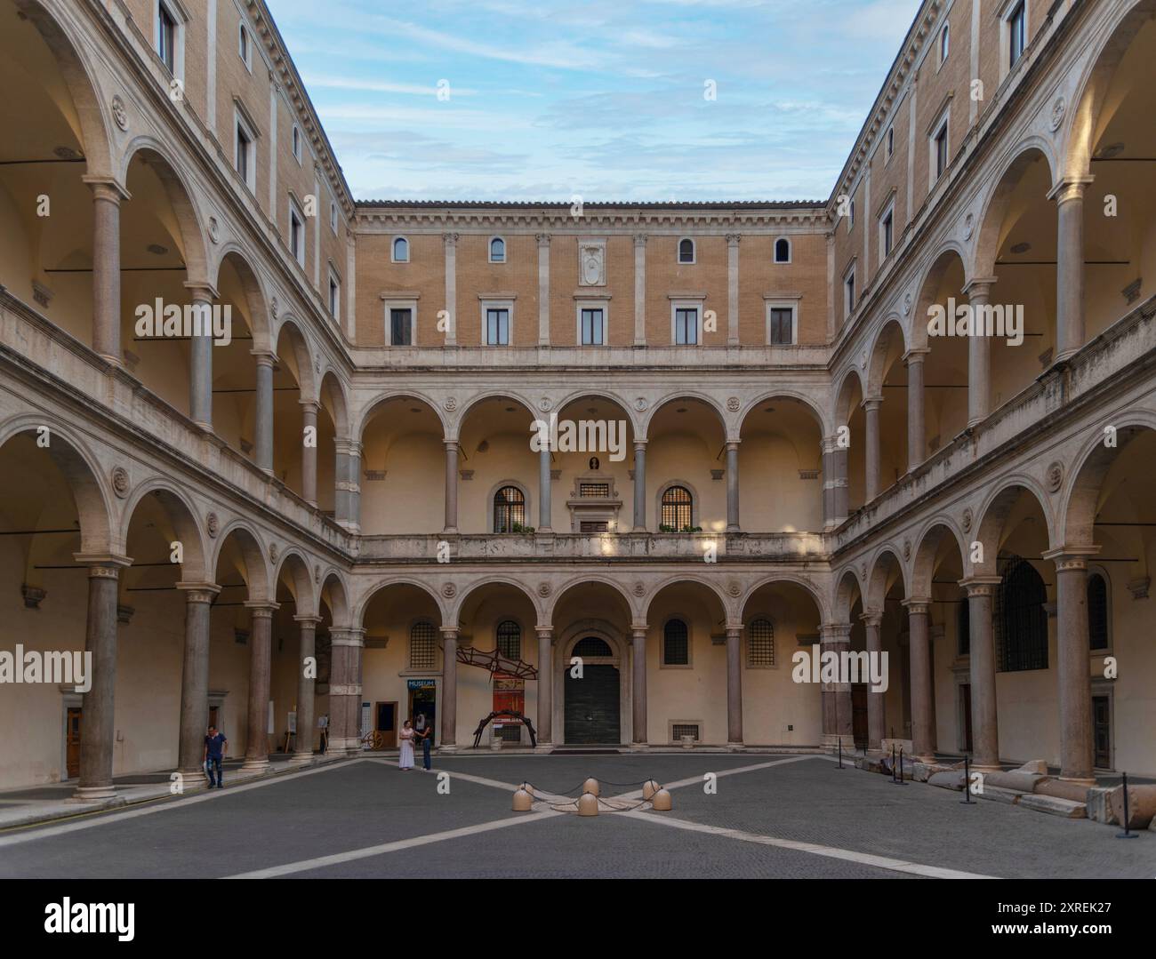 Elegant courtyard of the Palazzo della Cancelleria, historic ...