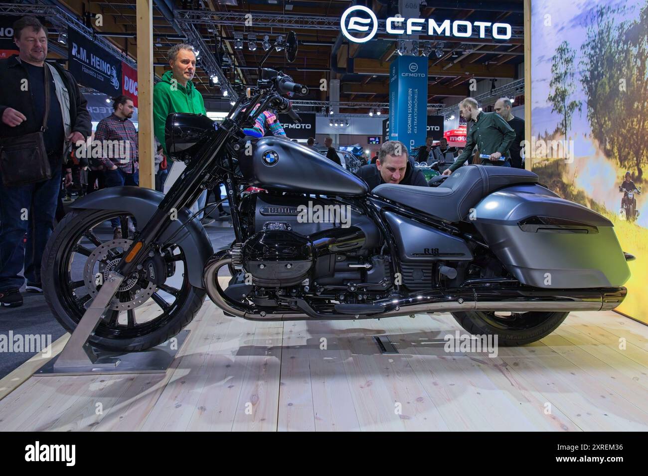 Pasila, Helsinki, Finland – February 3, 2024: BMW R18 Roctane ...