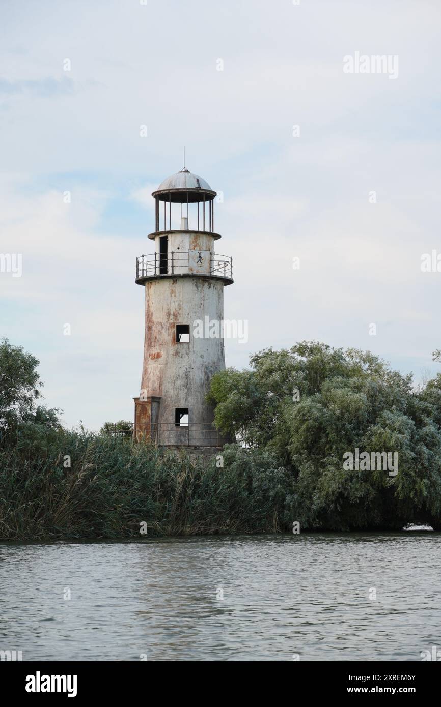 Old Lighthouse on the Danube River in Sulina, Romania Stock Photo - Alamy