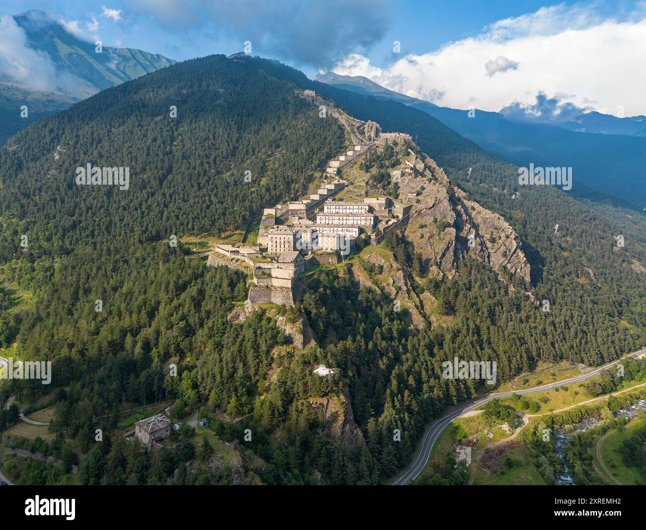 Aerial view fenestrelle fort hi-res stock photography and images - Alamy