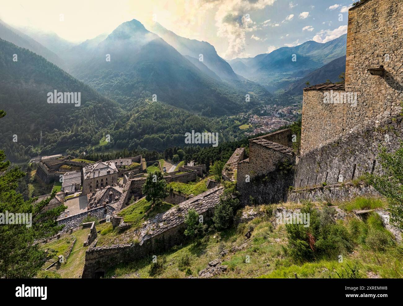 Aerial view fenestrelle fort hi-res stock photography and images - Alamy